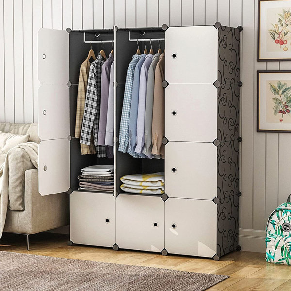 Rebrilliant Keyarra 42" W Closet System Walk-In Sets - Wayfair Canada